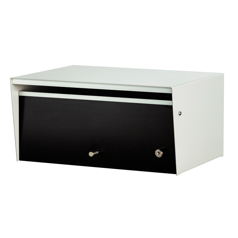Metro Front Opening Letterbox / Mailbox - Silver Pearl
